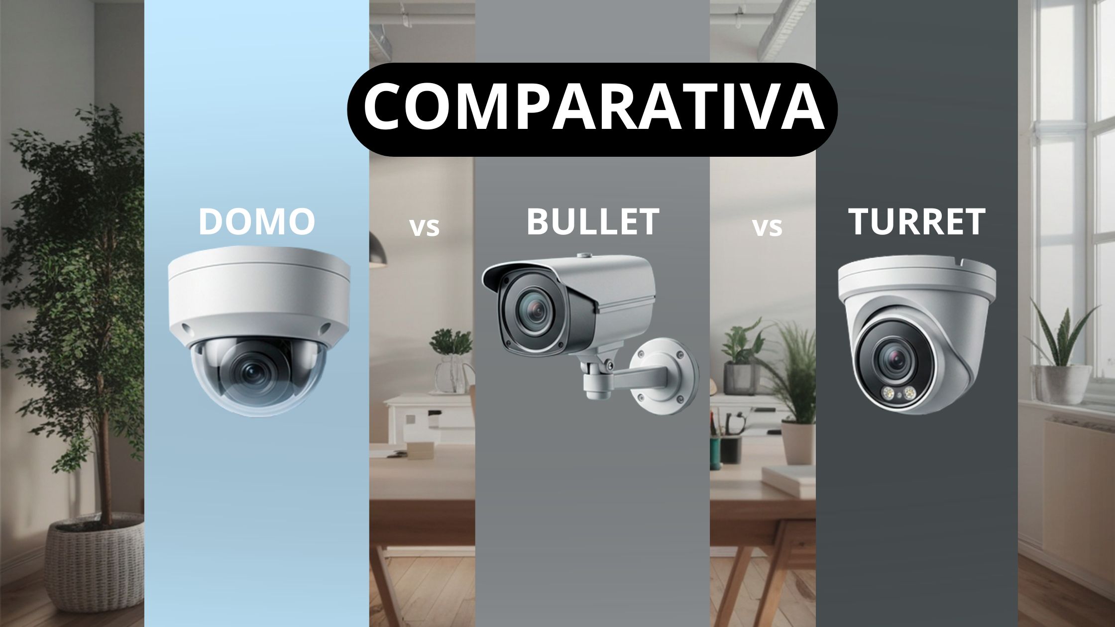 Cámara Domo vs Bullet vs Turret: Diferencias y Cuándo Usar Cada Una ...
